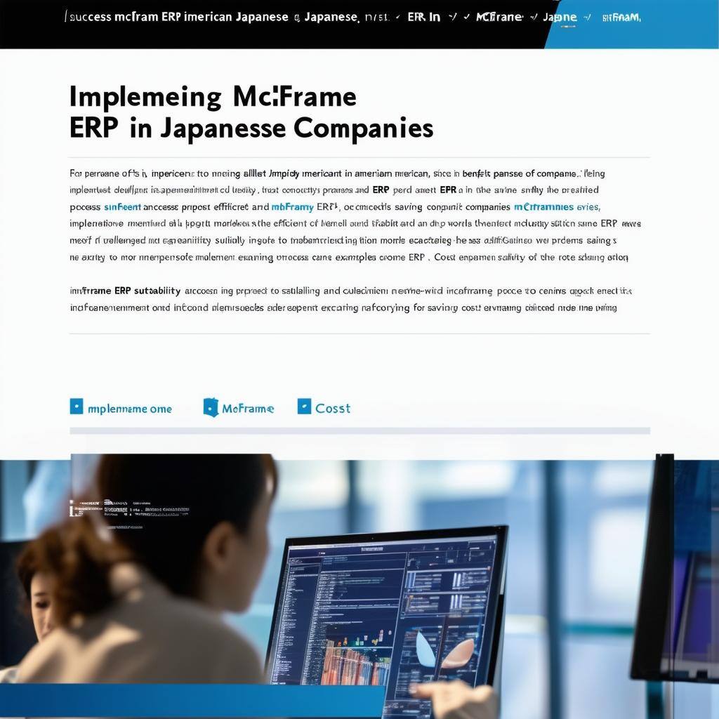 mcframe ERP導入プロセスと成功事例